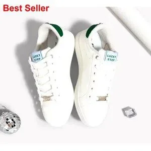 Shoes | Glitter Sneakers With Star Pattern Lace Up Low Top Comfortable ...